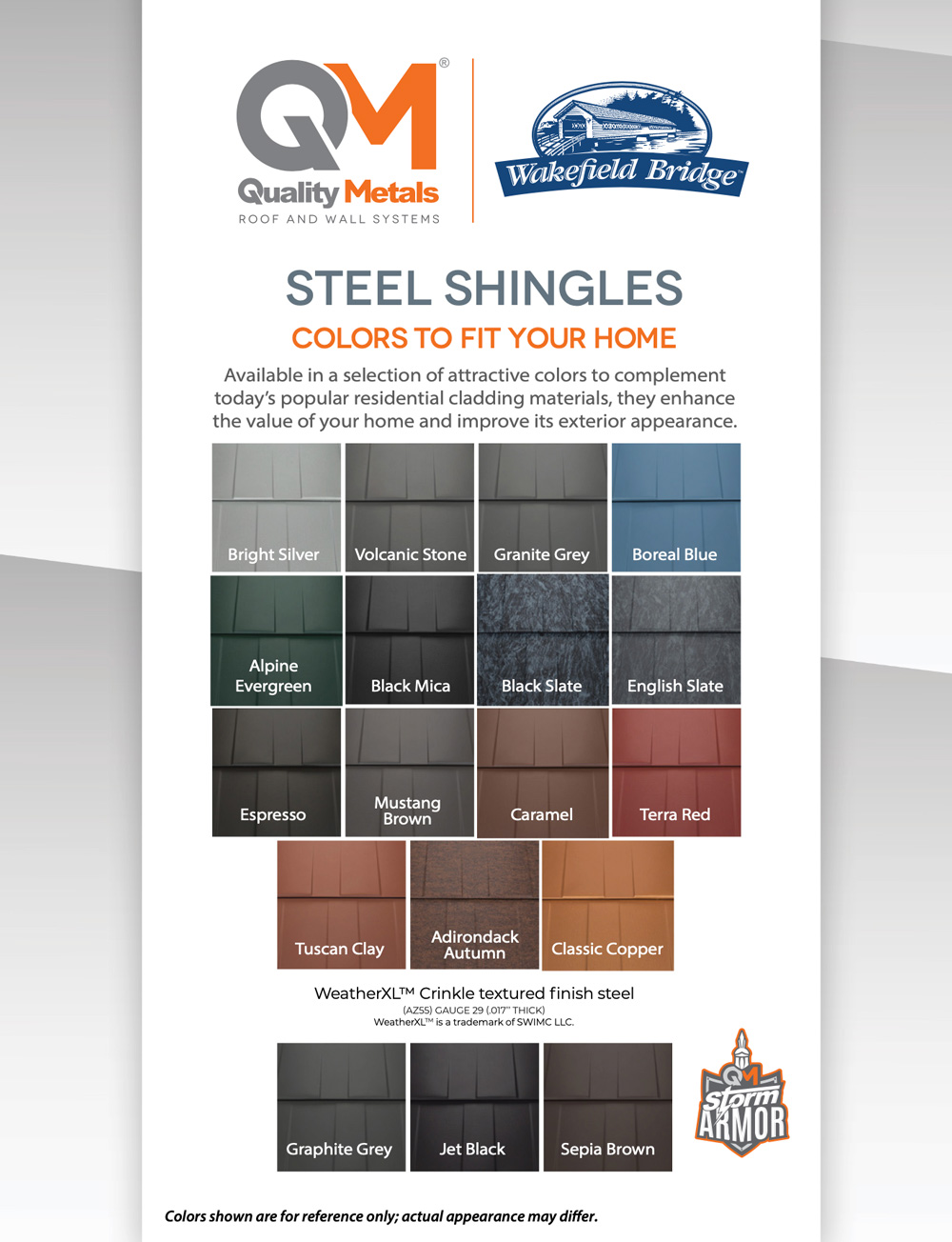 Wakefield Bridge Steel Shingles - Metal Roofing, Siding, Coils & Trim ...